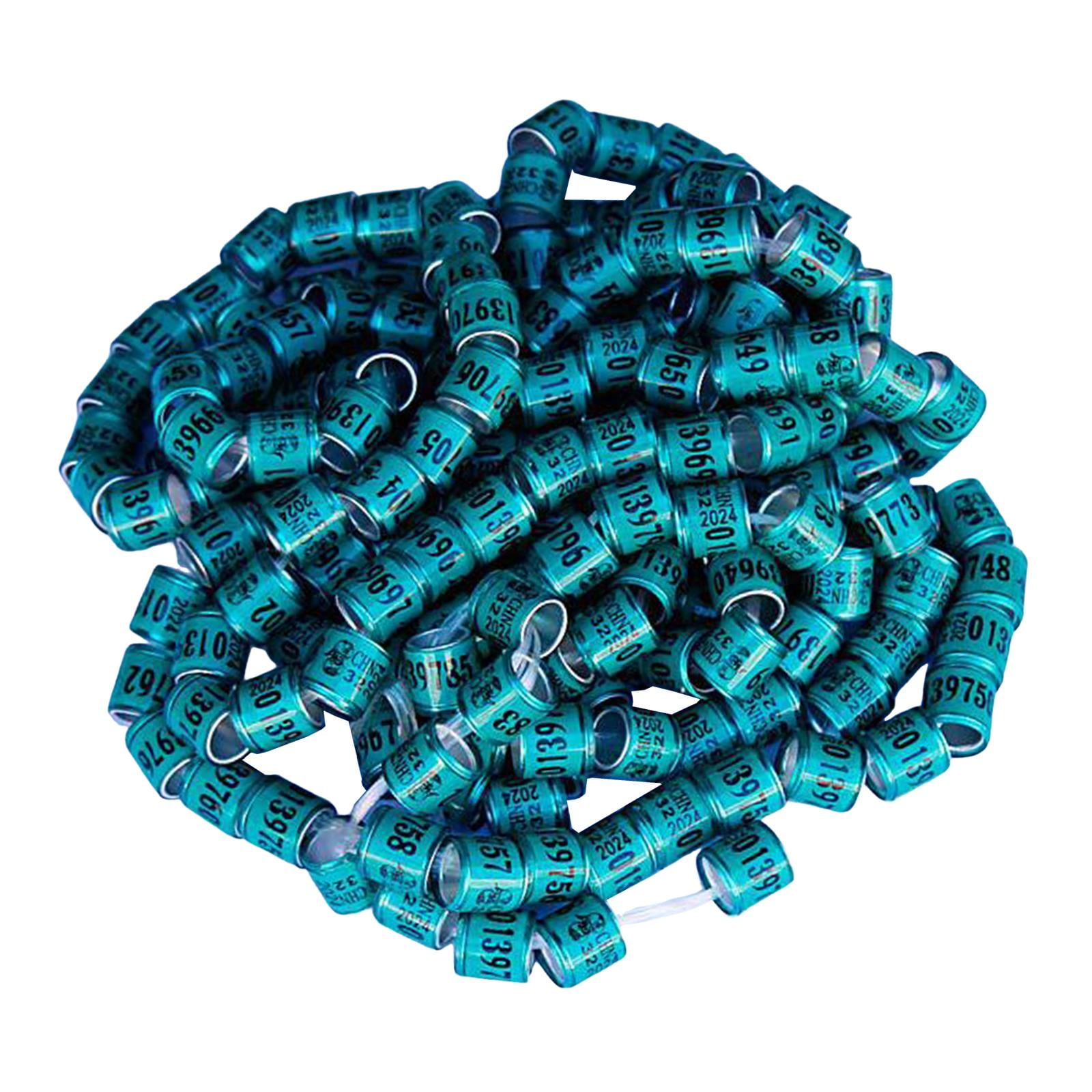 100 piezas de bandas de aluminio para patas de paloma, anillos para ...