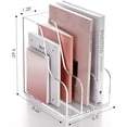 Acrylic File Organizer, Compact Desk Organizer for Folders, Binders ...