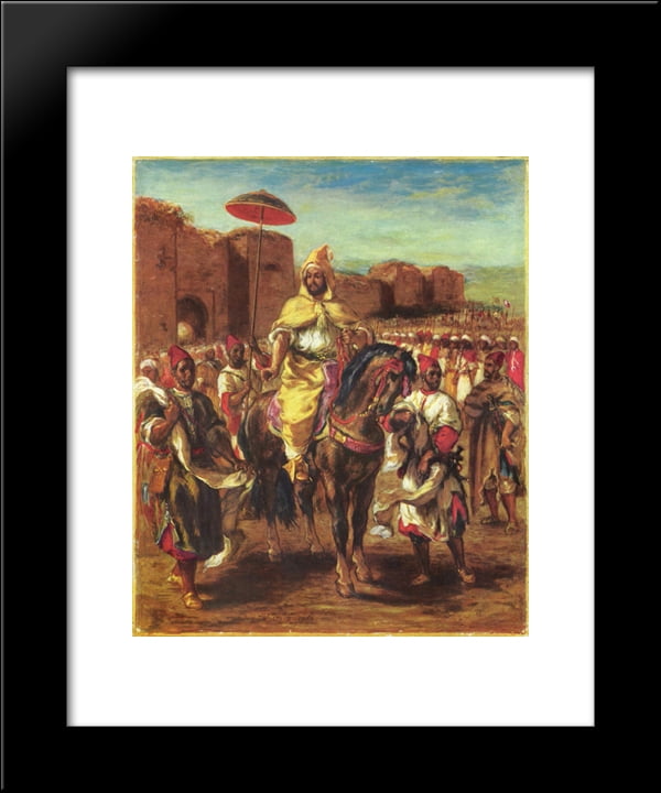 Portrait of the Sultan of Morocco 20x24 Framed Art Print by Eugene ...