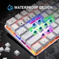 Mechanical Keyboard, AK33 Rainbow LED Backlit USB Cable Gaming ...