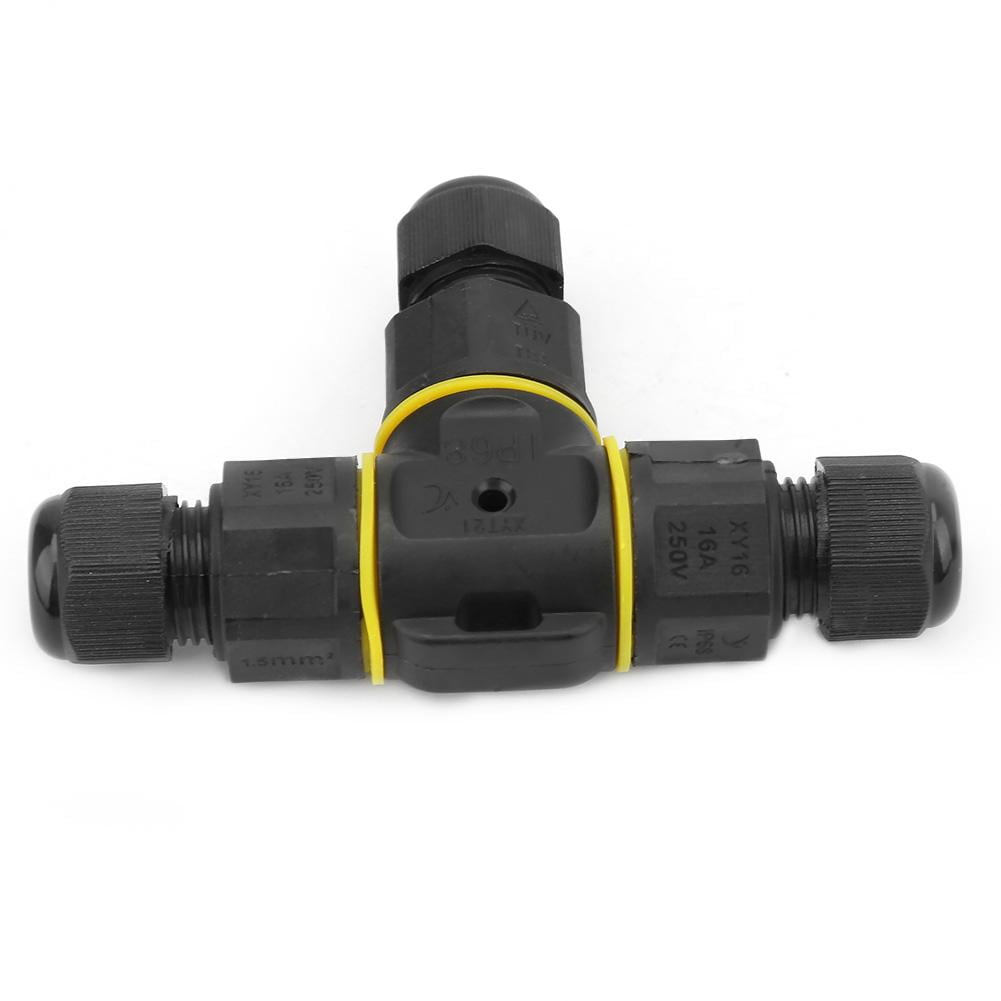 T-Shape Cable Connector IP68 Waterproof 3 Pin Junction Box Underground ...