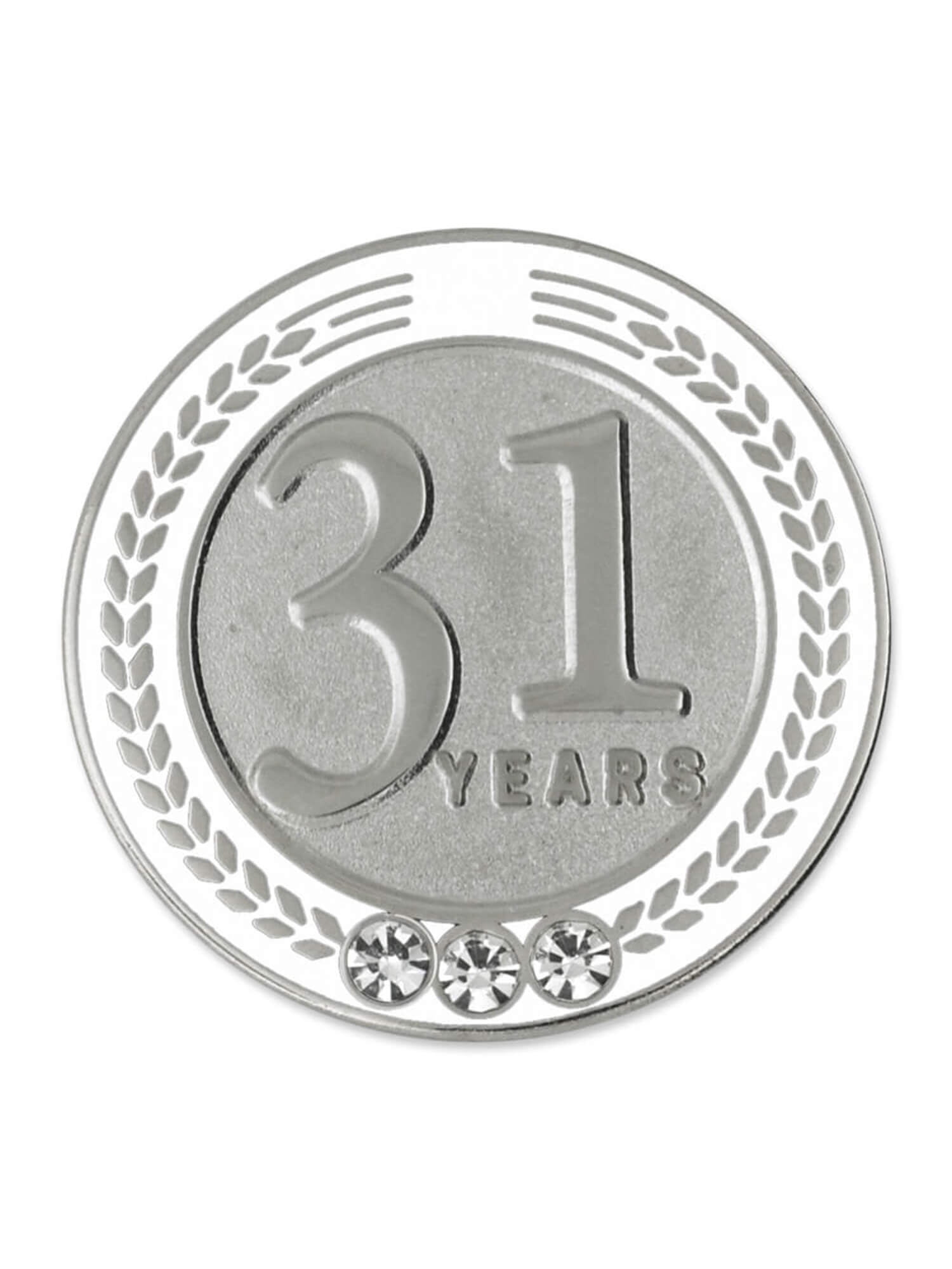 PinMart's 31 Years of Service Award Employee Recognition Gift Lapel Pin ...