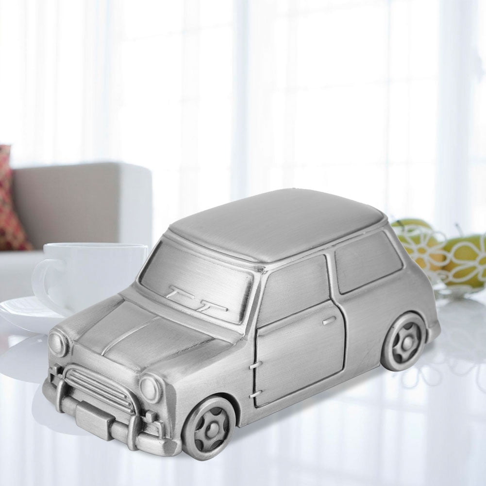 Fyydes Vintage Alloy Car Money Box Coin Saving Pot Piggy Bank Home ...