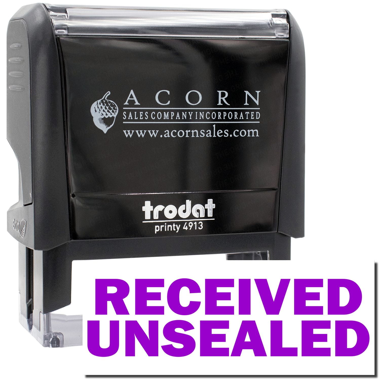 Large Self-Inking Received Unsealed Stamp, Trodat Printy 4913, Press ...
