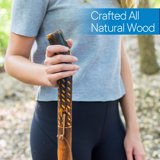 "RMS Handmade Natural Wood Walking Stick - 48"" Hiking/Trekking Pole ...