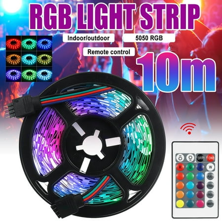 24 Key Remote Control RGB WIFI LED Strip Light 10M RGB Light Strip ...