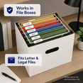 Universal Hanging File Folder Frame, Adjustable Steel Organizer for ...