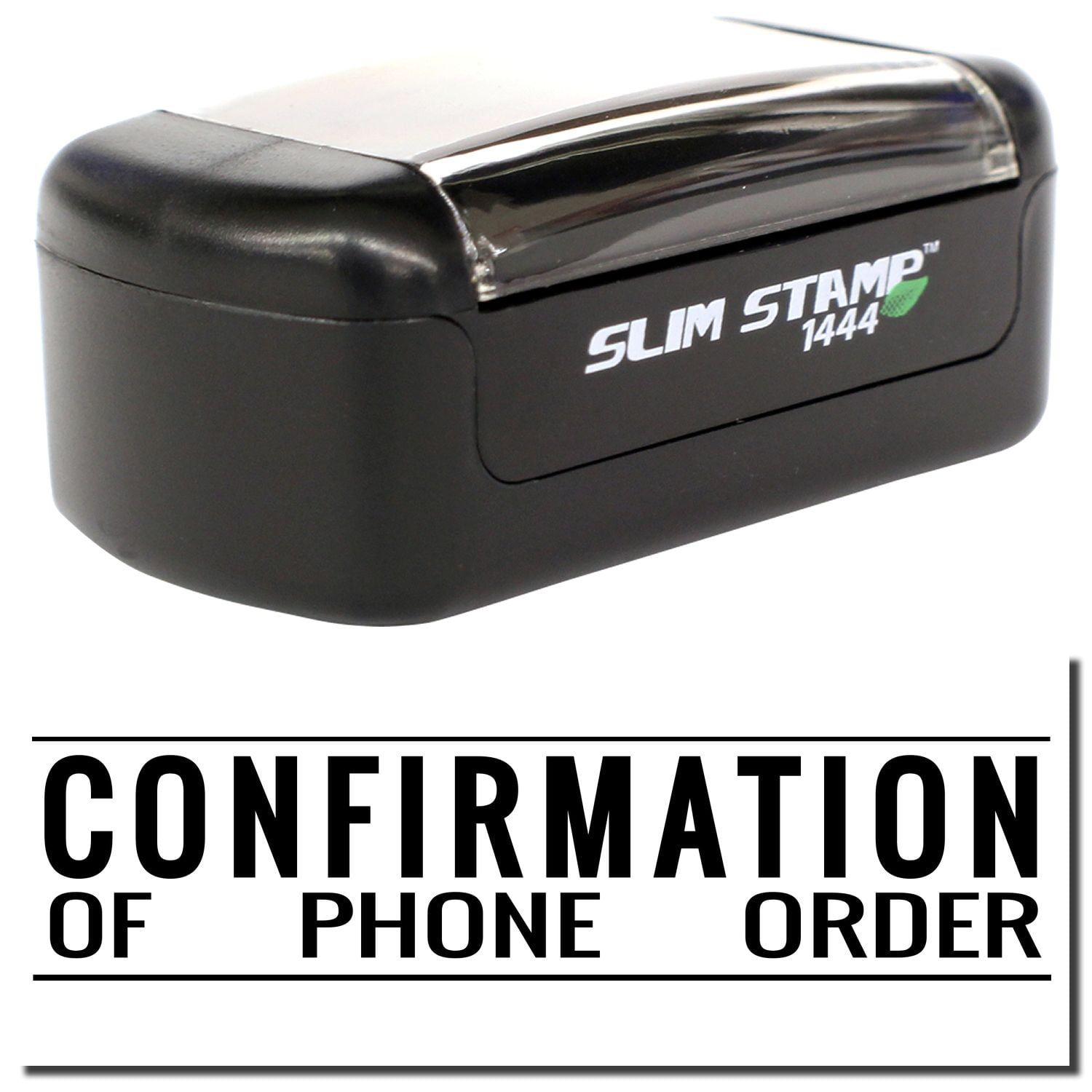 Slim Pre-Inked Confirmation of Phone Order Stamp, Slim 1444, Ultra Slim ...