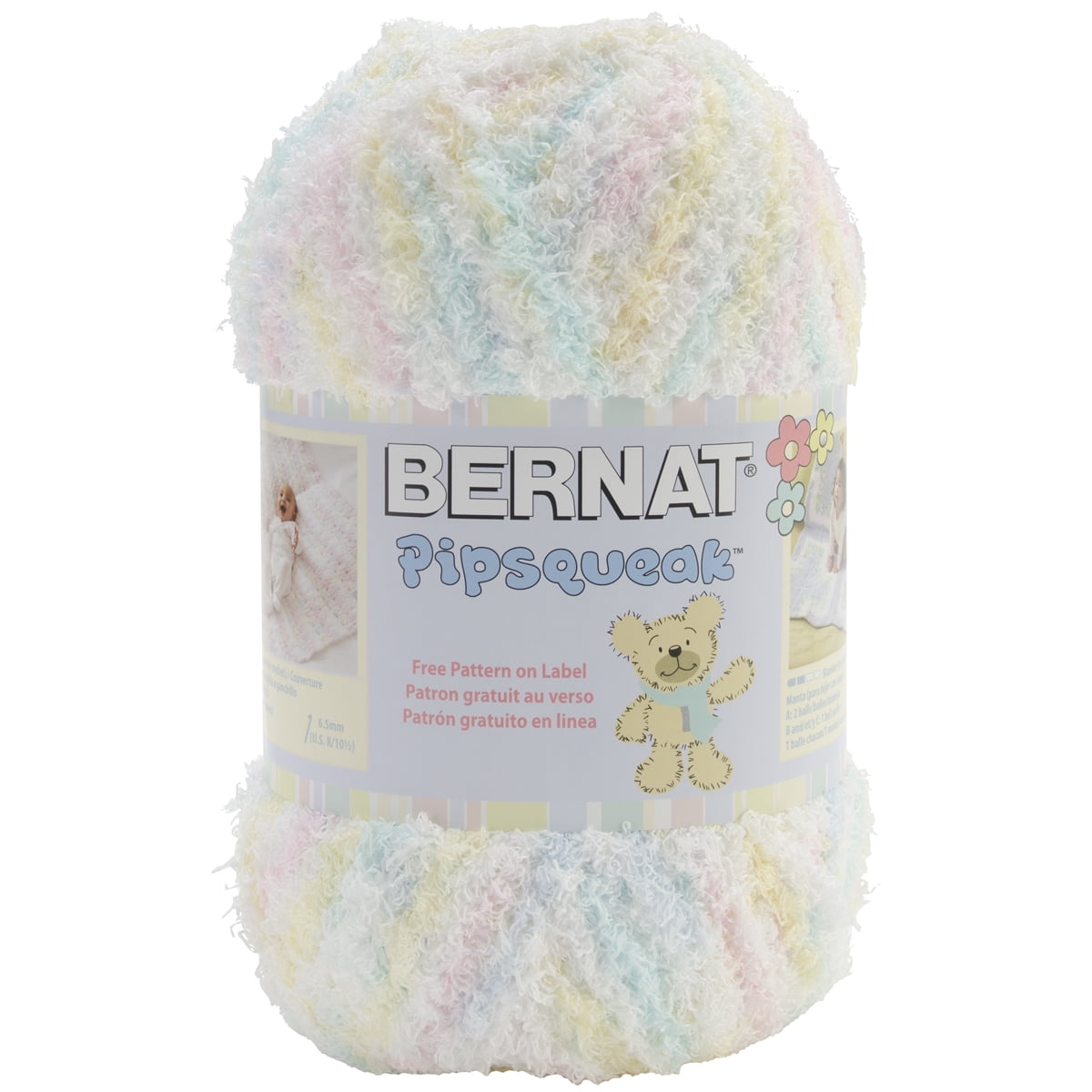 Bernat® Pipsqueak™ #5 Bulky Polyester Yarn, Baby Baby Print 8.8oz/250g ...