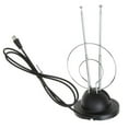 Trisonic HD Indoor Rabbit Ear TV Antenna, Digital Ready, VHF UHF, with ...