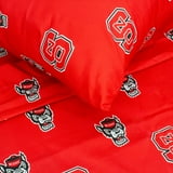College Covers NC State Wolfpack Twin XL Cotton Sheet Set - Flat ...