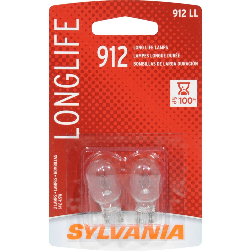 Sylvania 912 Long-Life Miniature Bulb, Twin Pack - Walmart.com ...