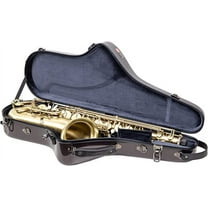 Crossrock Fiberglass Tenor Saxophone Case-Includes Accessory Pocket ...