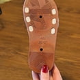 BXJX Girls Slide Sandals, Holiday Flat Heel Non Slip Square Toe Kids ...