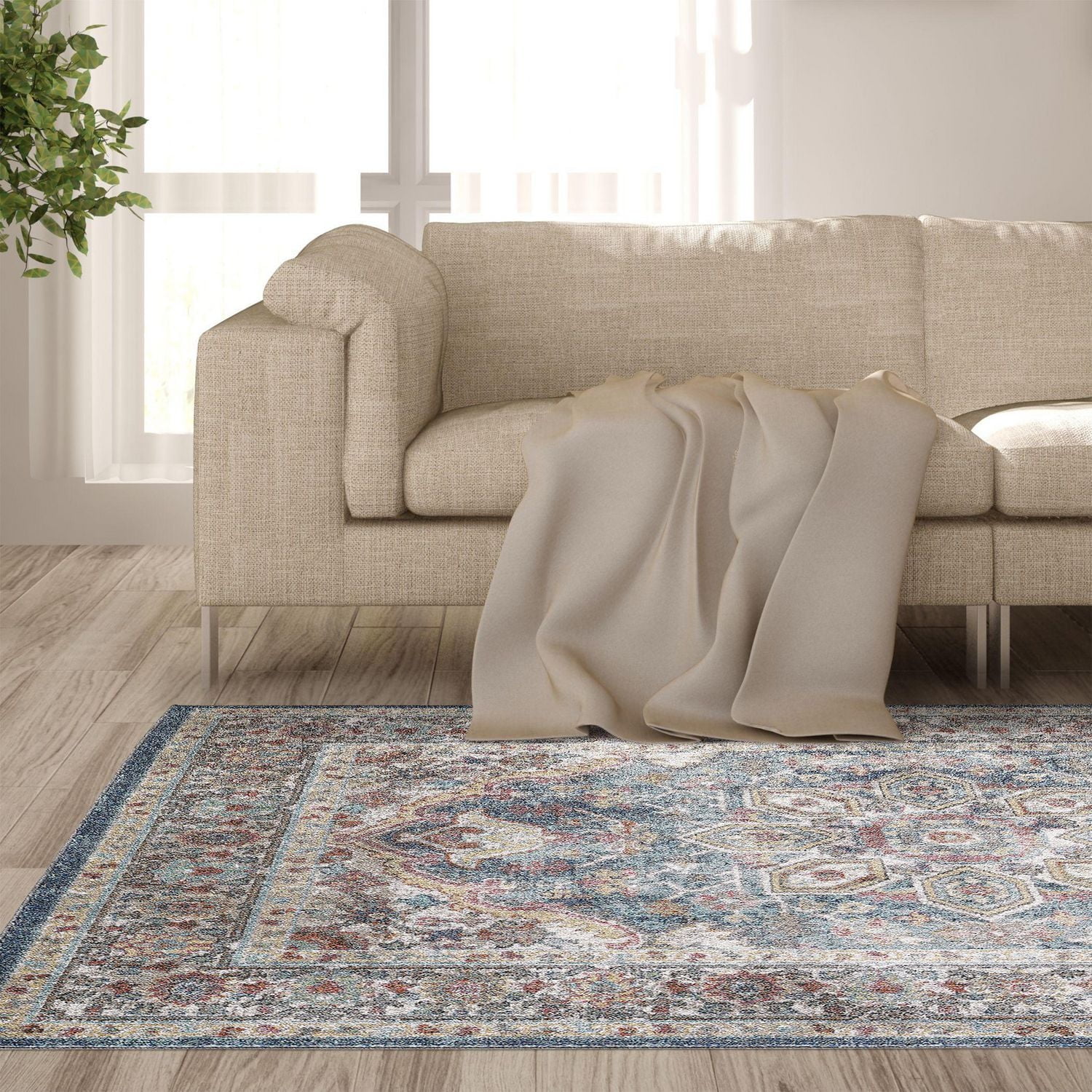 Click here for Natco Cranfield Red And Blue Woven Area Rug 5 Ft X... prices