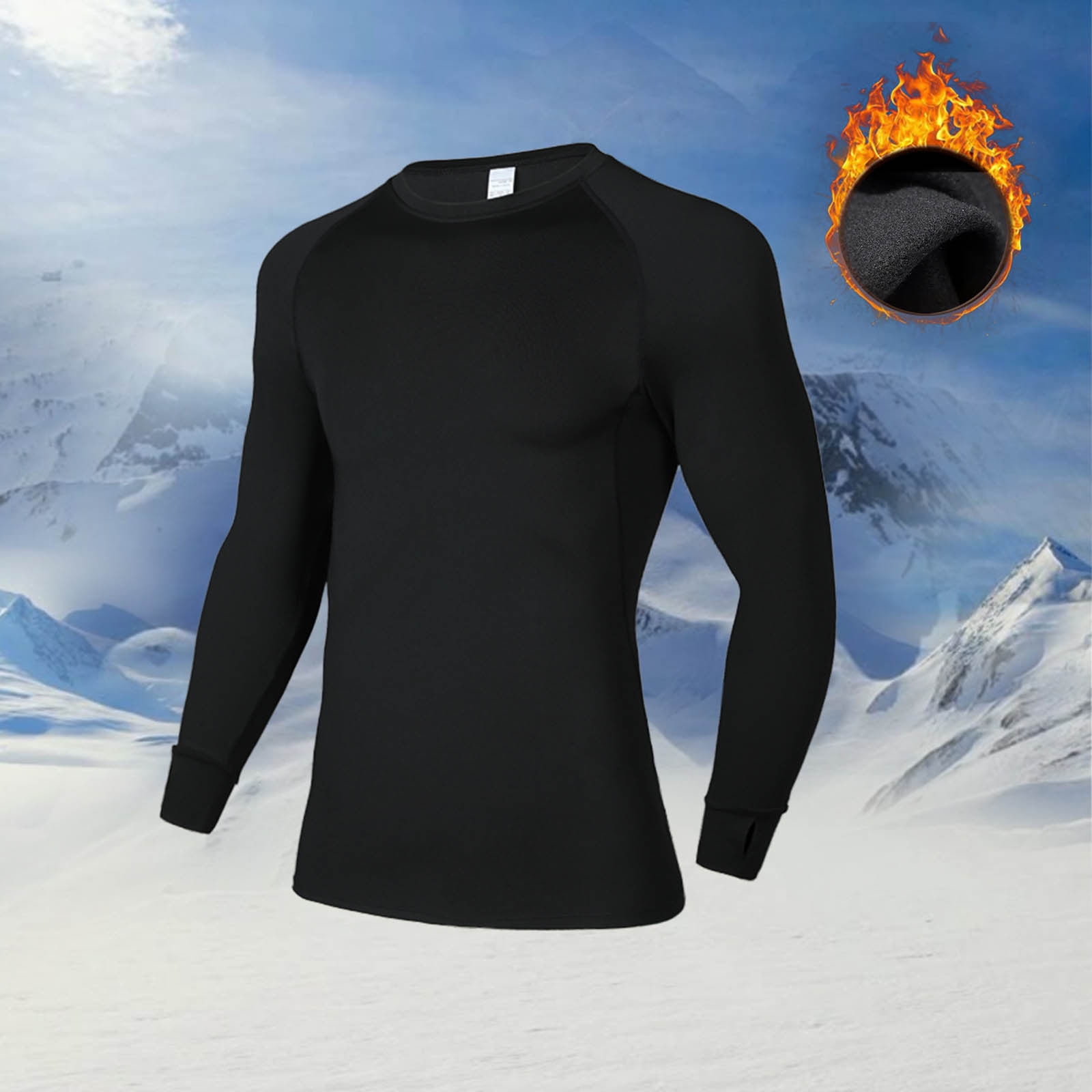 Click here for Yaoyar Mens Thermal Shirt Fleece Lined Long Sleeve... prices