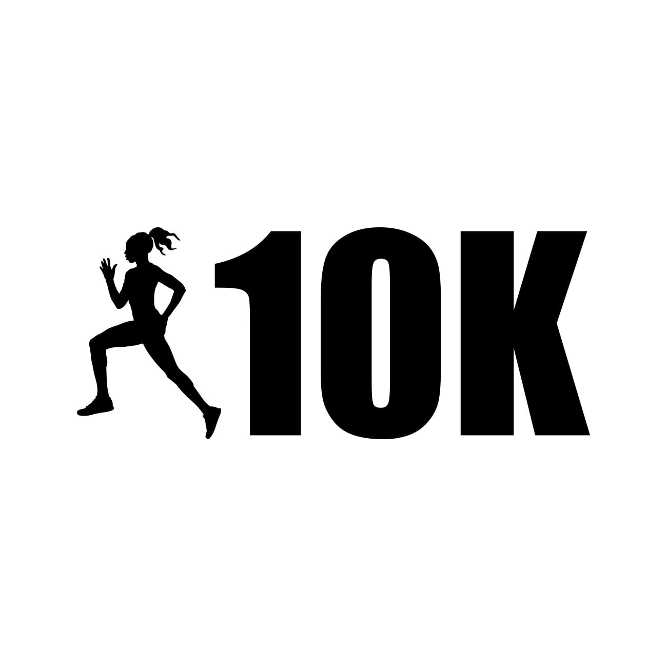 Womens 10K Sticker Decal Die Cut - Self Adhesive Vinyl - Weatherproof ...