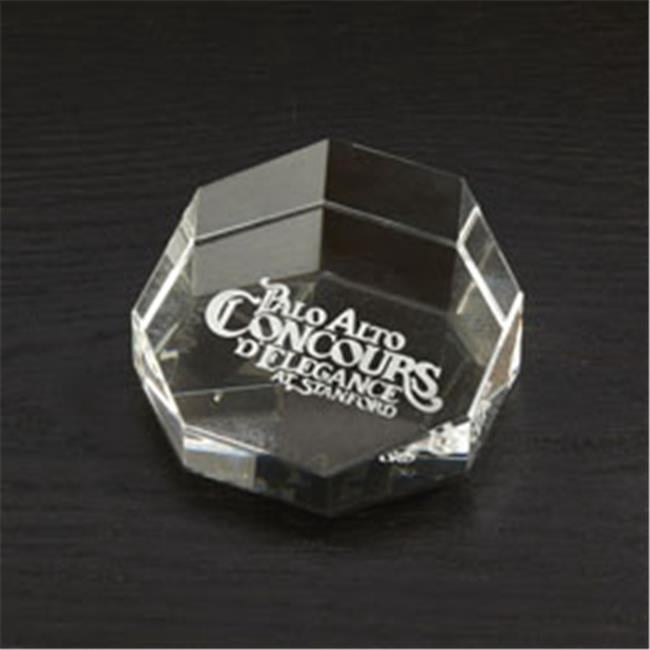 Magnet Group IC643 Octagon Clear Paperweight Crystal by Benchmark ...