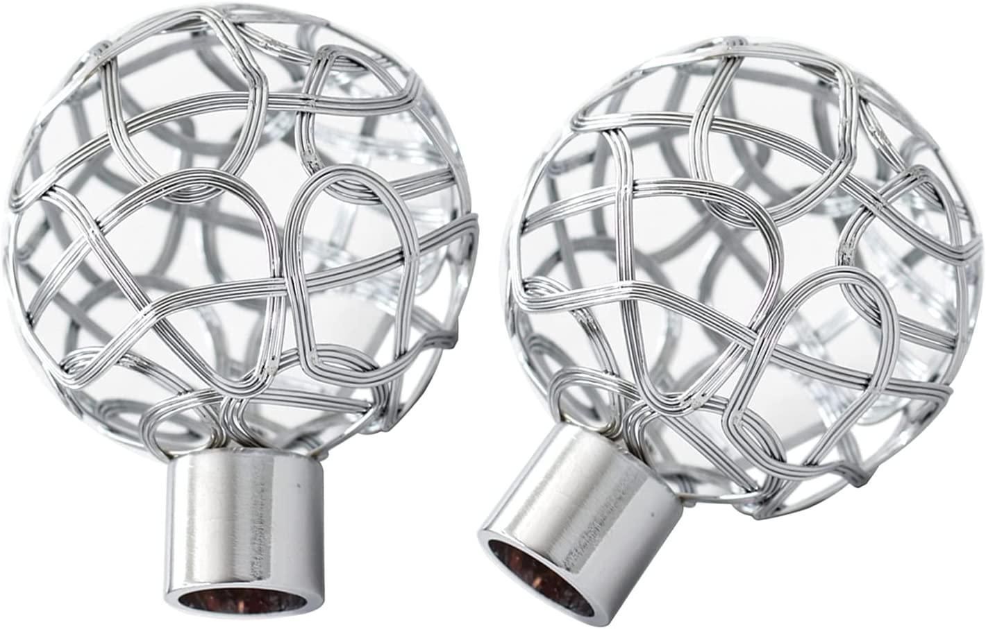 1 Paar Unique Window Curtain Rod Finials Capped Restaurant Decoration ...