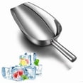 304 Stainless Steel Ice Scoop for Freezer & Ice Machine – Heavy Duty ...