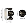 Blackgold Thank You Stickers Roll Round Copper Paper Adhesive Labels ...