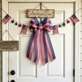 1 Pack, Large Patriotic Bow Decoration, Red White Blue Wreath Ornament ...