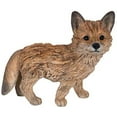 Ebros Realistic Faux Driftwood Finish Snooping Baby Fox Cub Resin ...