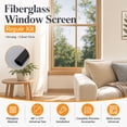 Window Screen Replacement Repair Kit 48" x 177" Door Mesh Replacement ...