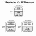 2/3PCS Botanical Plum Tree Pattern Bedspread Set,1 Pc Quilt + 1/2 Pcs ...