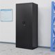71" Metal Storage Cabinet with Lock,Garage Storage Cabinet with 2 Doors ...