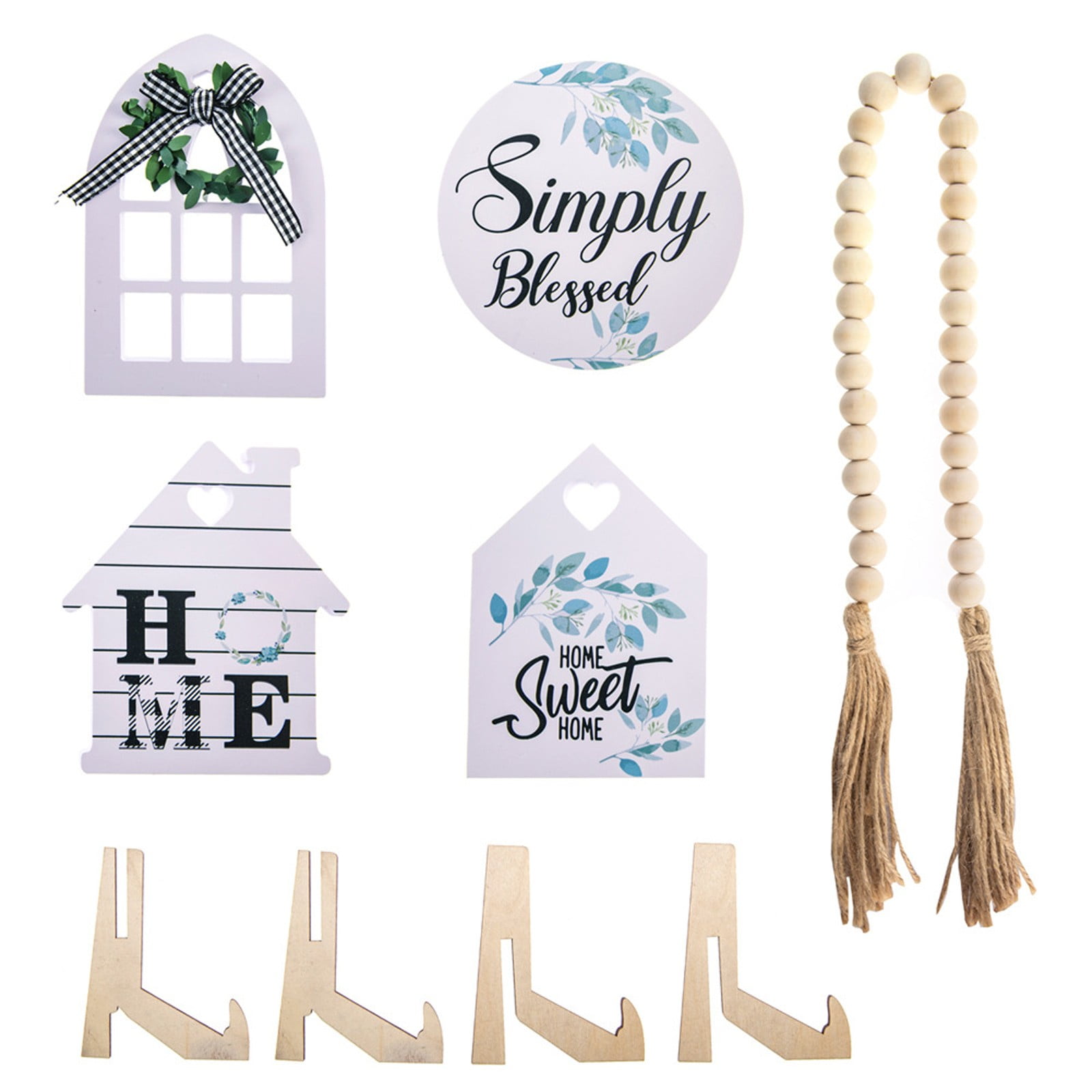 Click here for Riforla Farmhouse Vintage Wood Two Tiered Tray Wit... prices