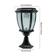 2PCS Black 6000 Lumens Waterproof Outdoor Yard Light LED Solar Power ...