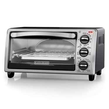 BLACK+DECKER 4-Slice Toaster Oven, Stainless Steel, TO1705SB - Walmart.com