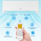 ROVSUN 9,000 BTU Mini Split AC/Heating System with Inverter, 19SEER ...