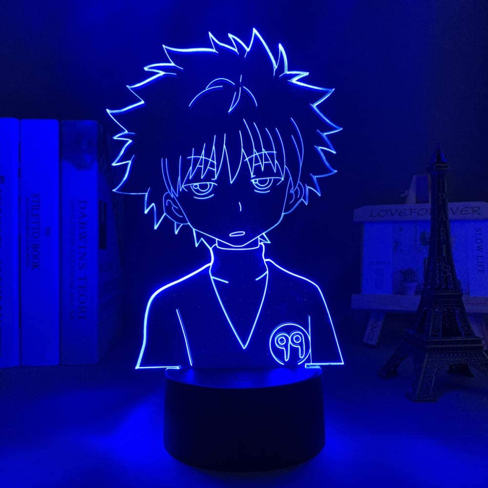 FYBTO 3D Night Ligh Anime Hunter X Hunter Killua 3D Led Lamp for ...