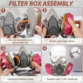 ANUNU Face Respirator Mask with 60926 Activated Carbon Filter for Dust ...
