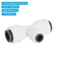Uxcell 3/8" x 1/4" Push to Connect Tee Fittings T Shape Reducing Water Line Fitting, White ...