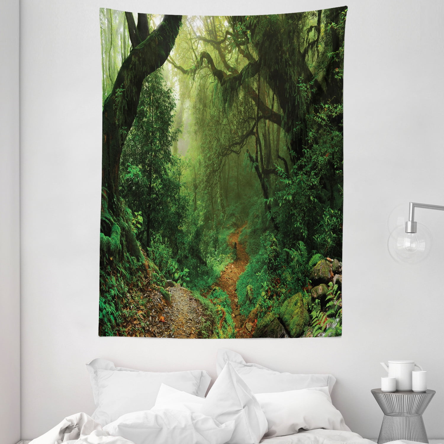 Rainforest Tapestry, Forest in Nepal Touristic Trekking Branches Misty ...