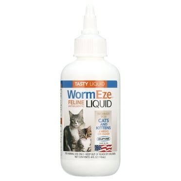 Durvet Wormeze Feline Liquid Wormer for Cats & Kittens 4oz.… - Walmart.com