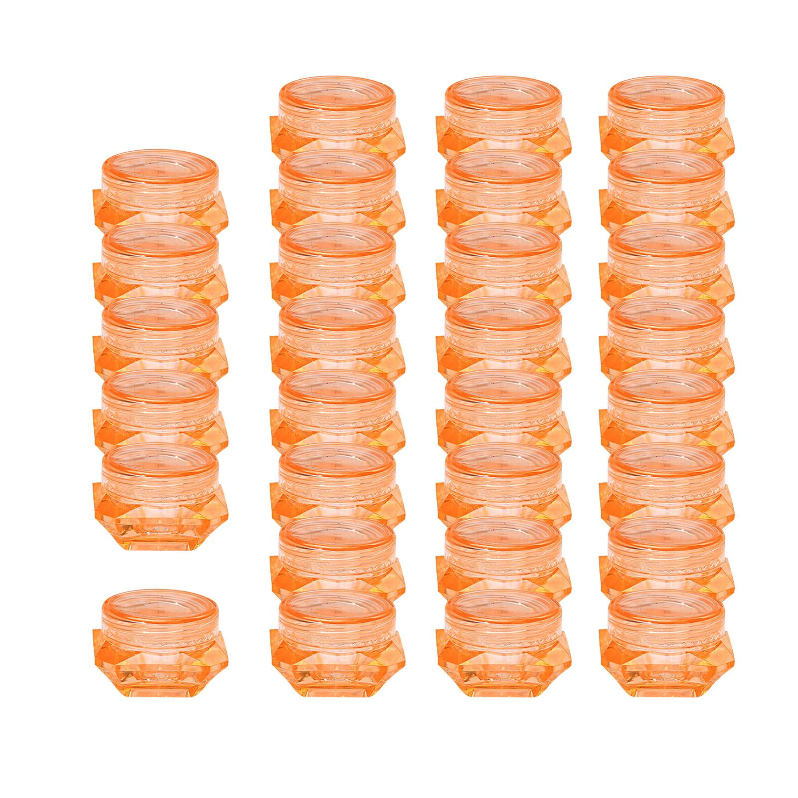 30x Refillable Cosmetic Pot Jars Small Bottle with Dome Lid Lotion Vial ...