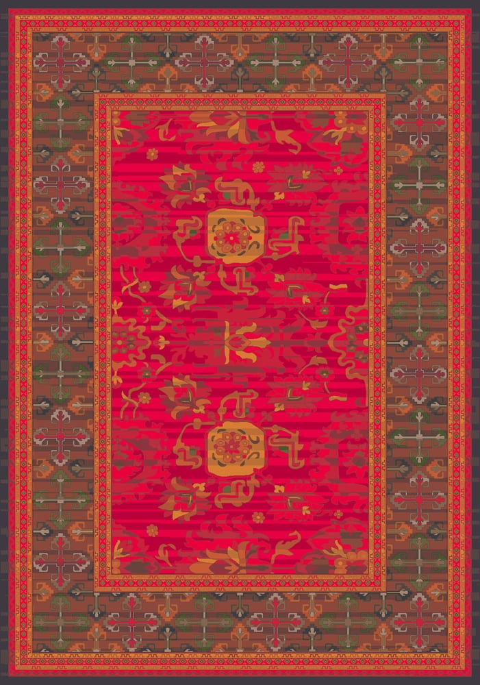 Milliken Pastiche Area Rug KARSHI RED CINNAMON Karshi Red Cinnamon ...