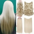 Benehair Invisible Hair Extensions Secret Hidden Wire in One Piece Real ...