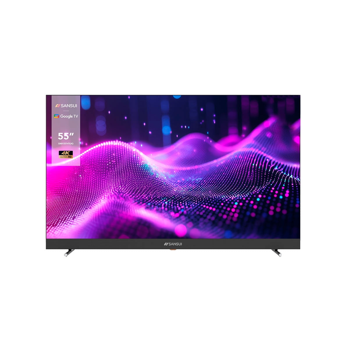 Sansui Smart TV Karaoke 55' UHD DLED TV + Sound Bar 2 micrófonos ...