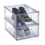 Mainstays Clear Glossy Plastic Pull-Out Closet Drawer Medium Size ...