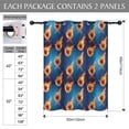 Basketball and Fire Blue Pattern Blackout Curtains,Triple Weaved Fabric ...