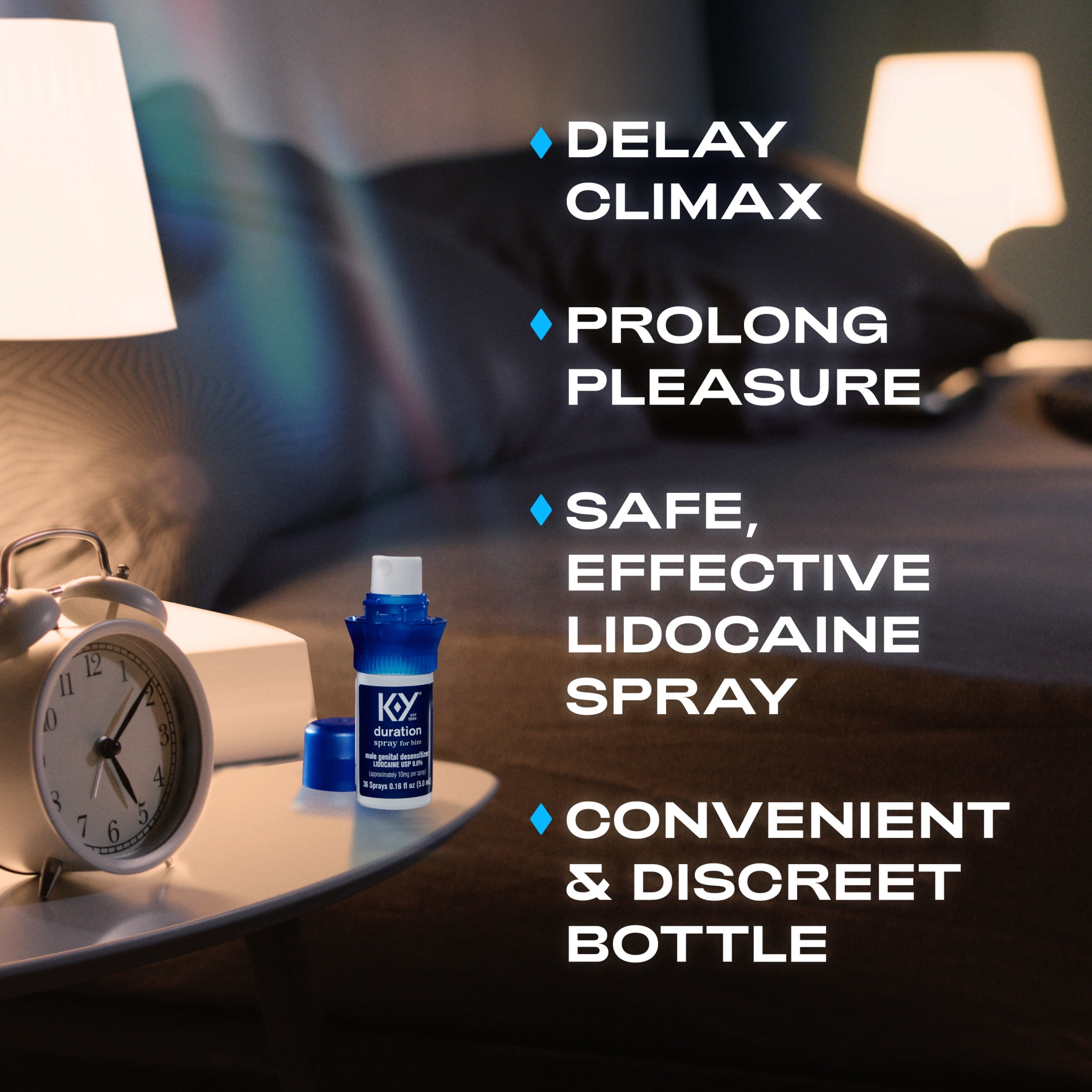 K-Y Duration Numbing Climax Delay Spray for Men, Lidocaine ...