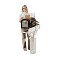 Step2 Hudson 58" All-in-One Plastic Mailbox and Over Post Kit with ...