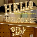 Decorative LED Light up Letters, 6.3" Tall Battery Powered LED Night ...