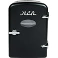 RCA Portable Mini Retro 6 Can Beverage Refrigerator, RMIS129, Blue ...