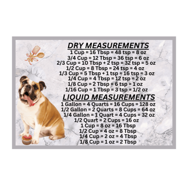 Magnetic Kitchen Measurement and Conversion Chart Refrigerator Magnet ...